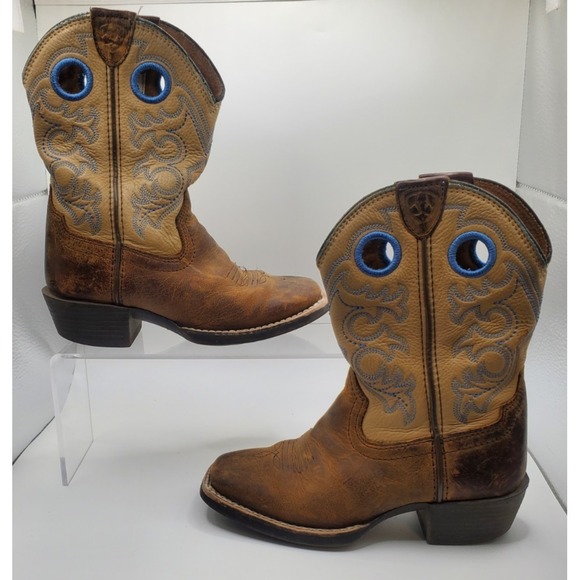 Ariat | Shoes | Ariat Crossfire Western Boots Youth 1 Cowboy Brown ...